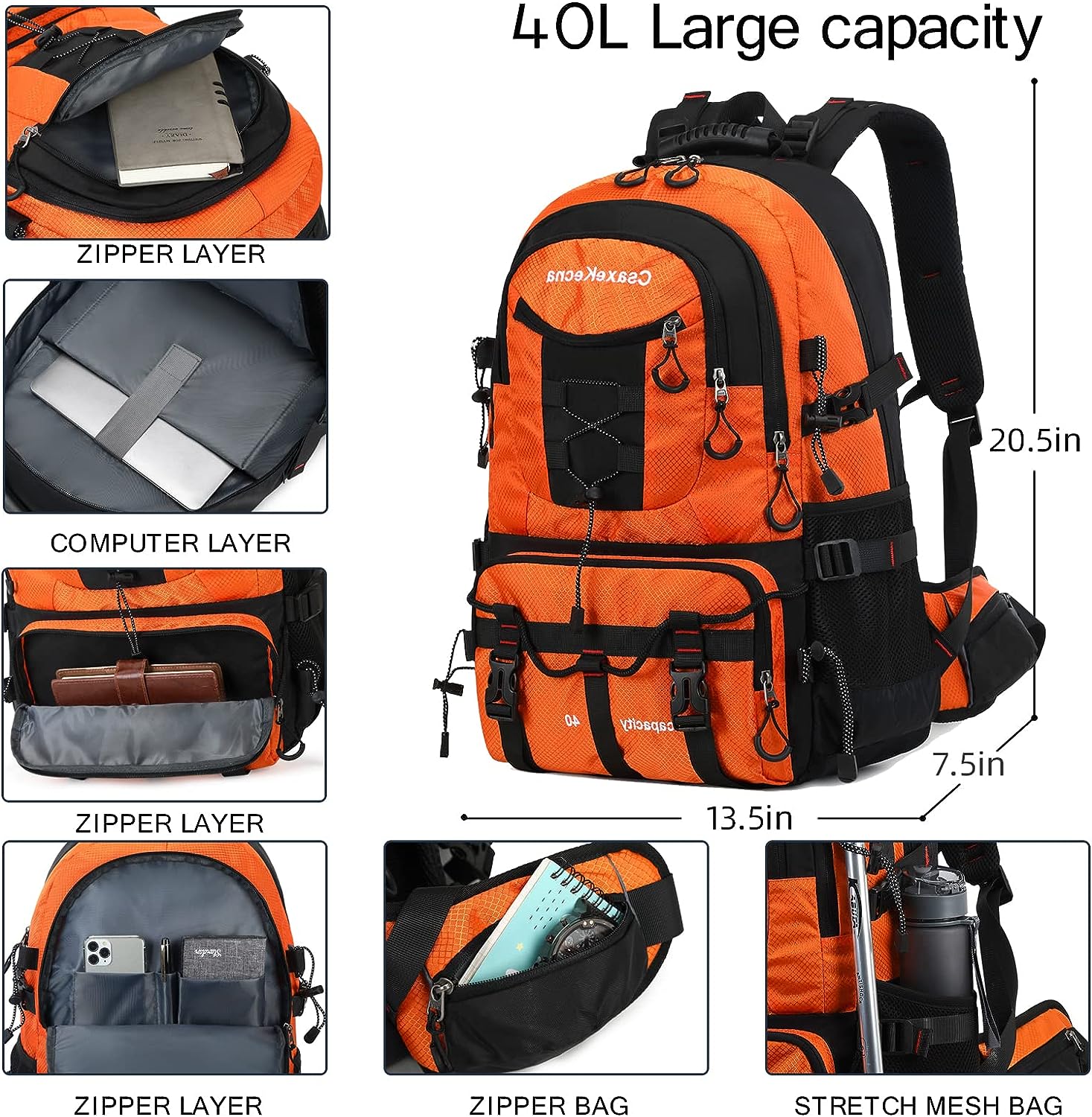 Traveling Backpack 40L Waterproof and Light Outdoor Hiking Review ...